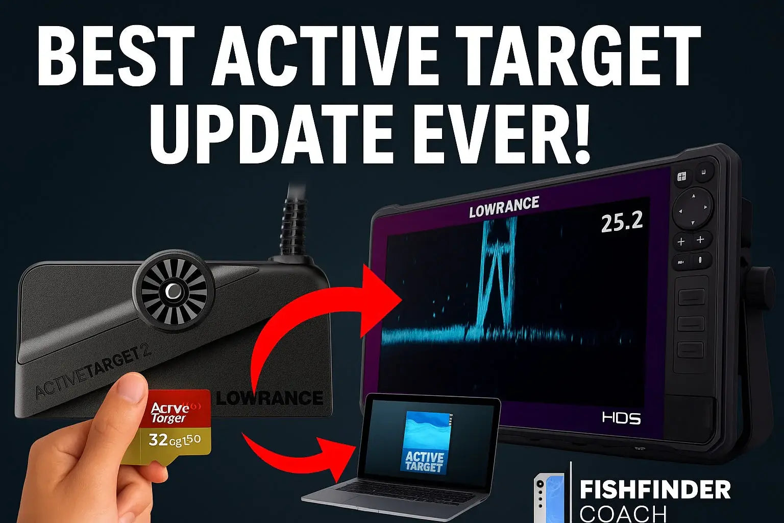 Best Lowrance Active Target Update Ever! (25.2) See Your Lure Way Easi ...